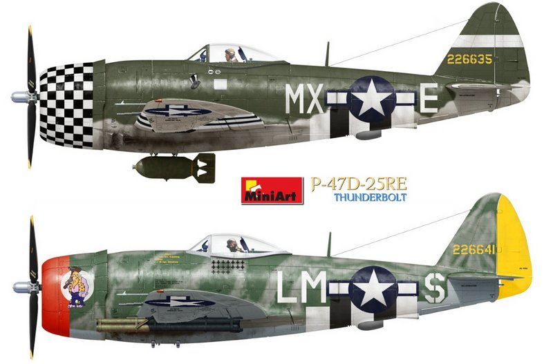 1/48 - Republic P-47D Thunderbolt/Razorback by MiniArt - P-47D-25RE ...