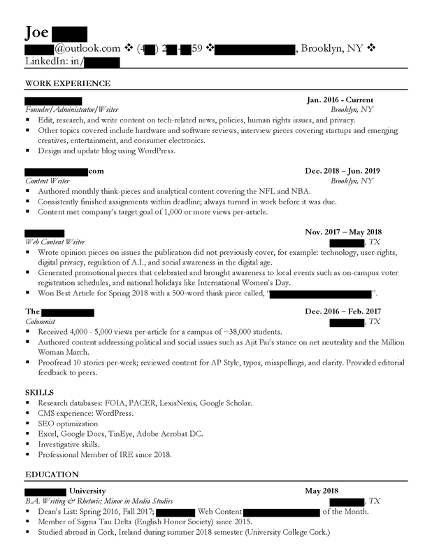 Looking for an honest critique on my updated resume. : r/resumes