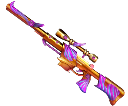 purple & gold mermaid sniper sniper - MVSD Item value - 123Demands