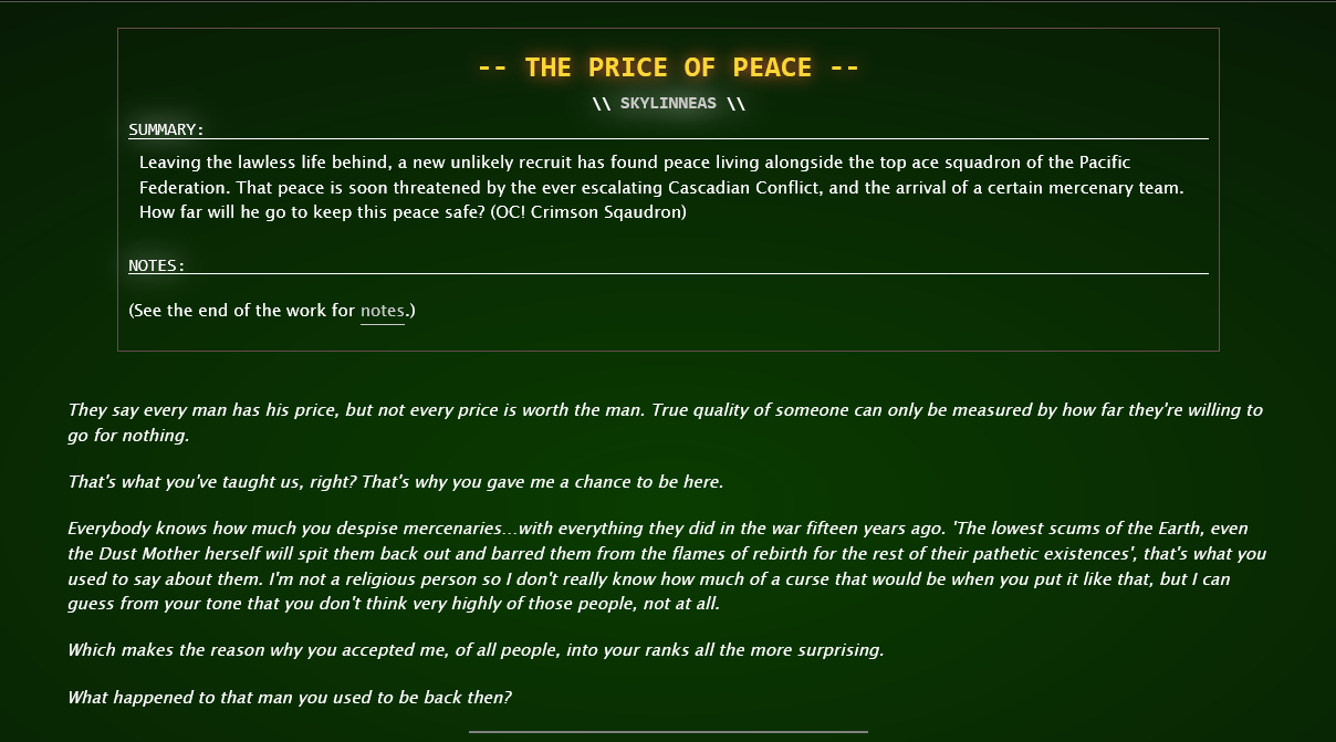 AO3 Limiter: Project Wingman UI - eveque - Project Wingman (Video Game ...