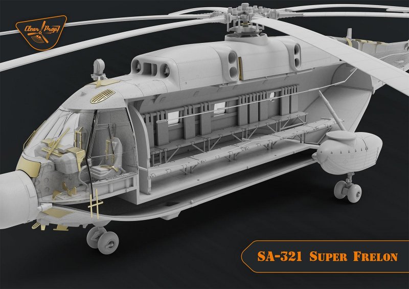 1/72 - Sud-Aviation SA.321 Super Frelon by Clear Prop Models - 3D ...