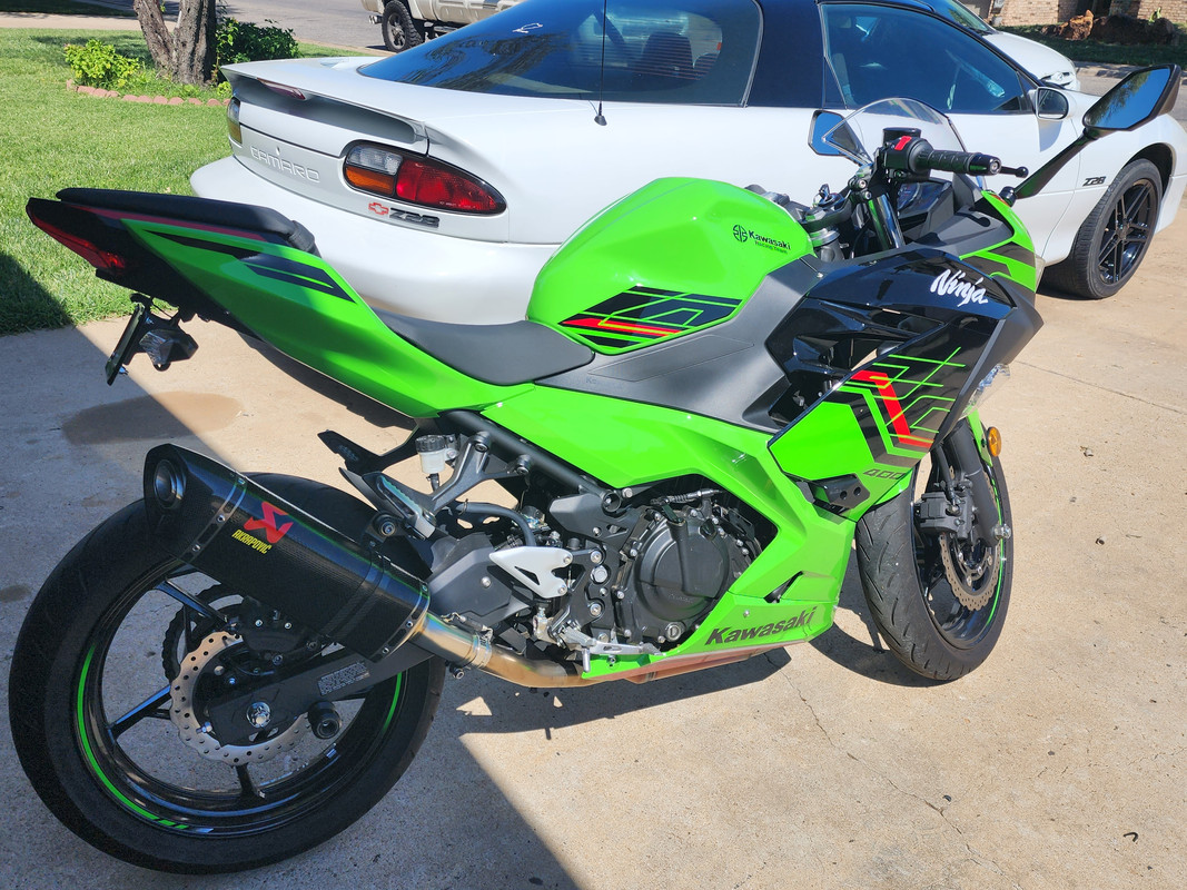 What did I do to my Ninja 400....... I traded her for an upgrade ...