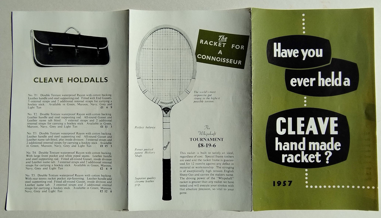 My first Clapshaw & Cleave racket -info sought from any REALLY ancient ...