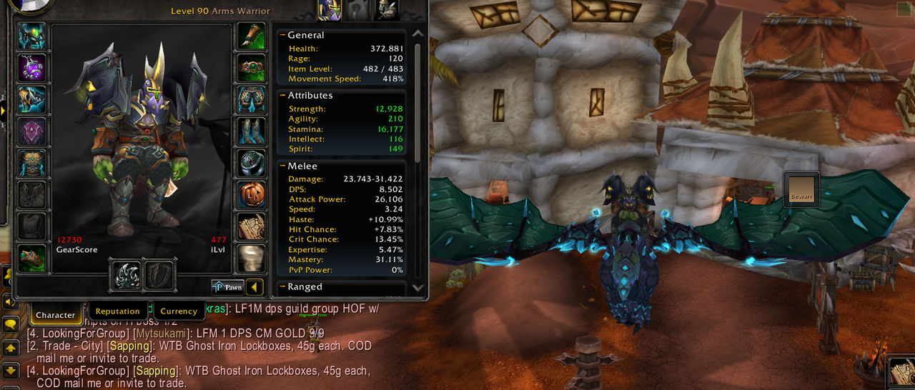 SOLD - Horde Priest 480ilevel, fast mount. Ready for endgame raid ...