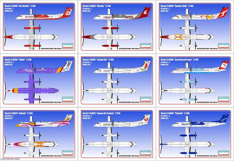 Eastern Express 1/144 Bombardier Dash 8 Q200 QantasLink Model Kit ...