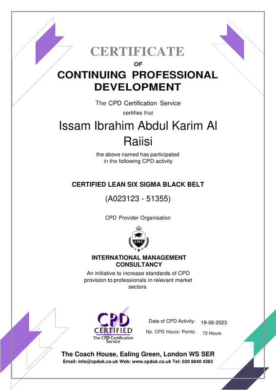 ( A023123 51355) CERTIFIED LEAN SIX SIGMA BLACK BELT CPD — Postimages