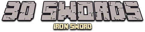 3D Swords - Medieval Iron Sword Minecraft Texture Pack