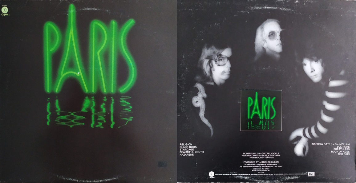 PARIS: BOB WELCH's post-Fleetwood Mac trio band 1975-76 | Steve Hoffman ...