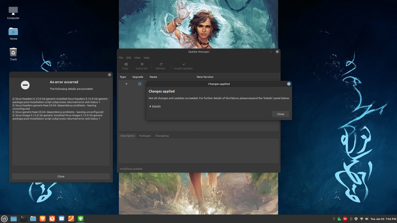 [SOLVED] error upgrading kernel, dkms, rtl8812au, 8812au - Linux Mint Forums