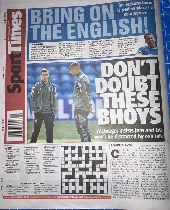 Back Pages - Friday's Back Pages - 20 images | FollowFollow.com