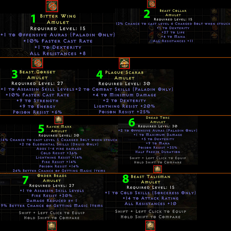 Rings Lld Amulets Lld Ladder (with Screens) - Topic - d2jsp
