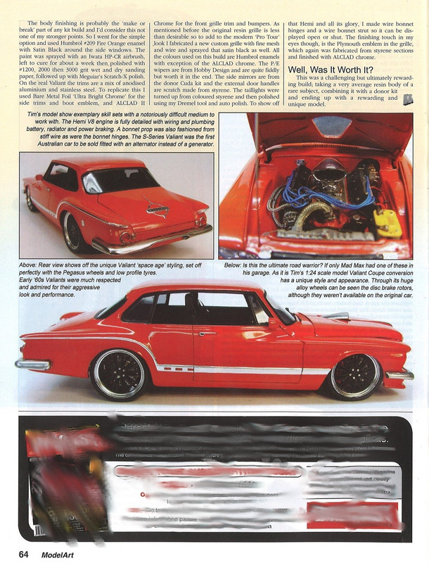 62 Plymouth Valiant Coupe, Modelart magazine | Modelers Social Club Forum