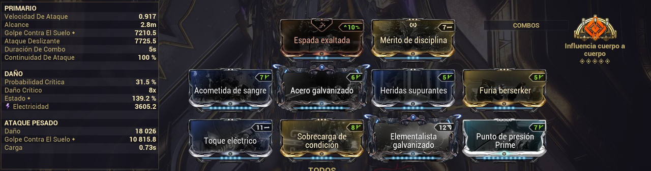 5 Forma Exalted Umbra Blade Build by T_Rodrigo_24 - Exalted Umbra Mortal | Melee Influence ...