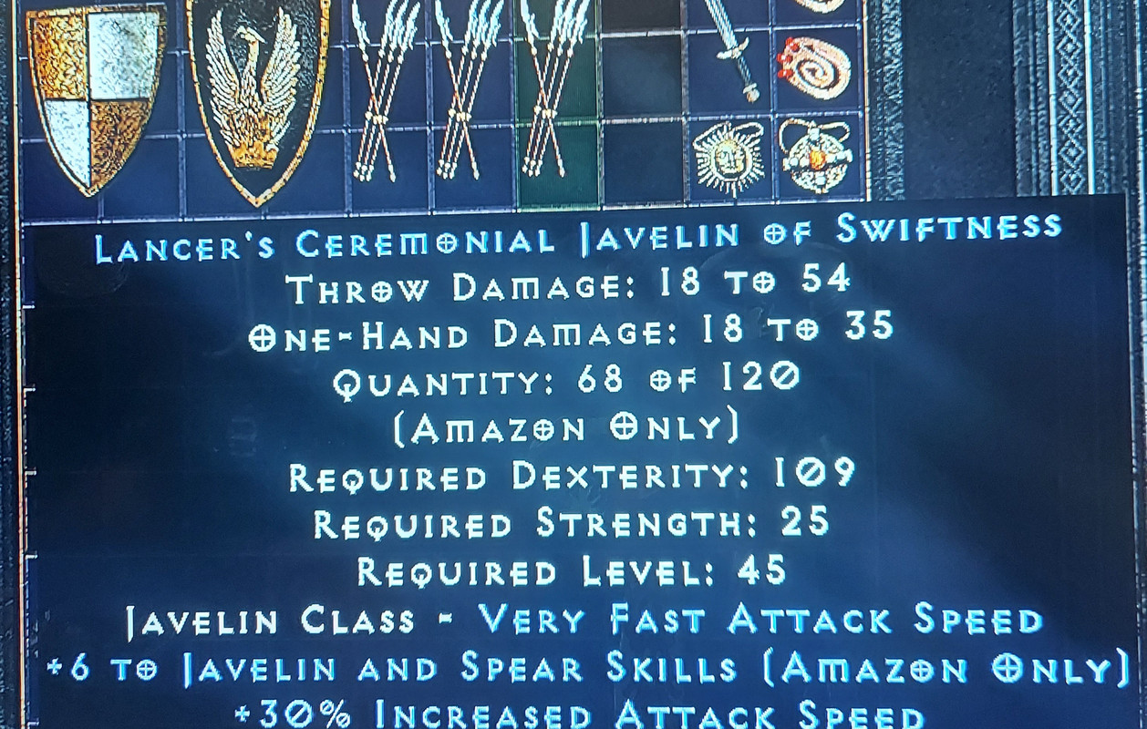 6 Java/30 Ias Ceremonial Javs - Topic - d2jsp