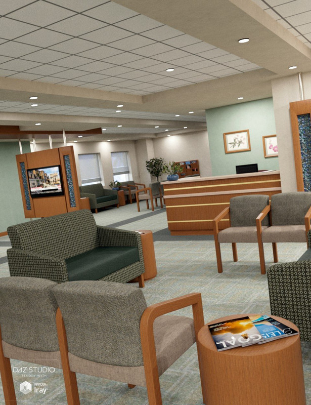 Medical Center Waiting Room 2025 - Free Daz 3D Models
