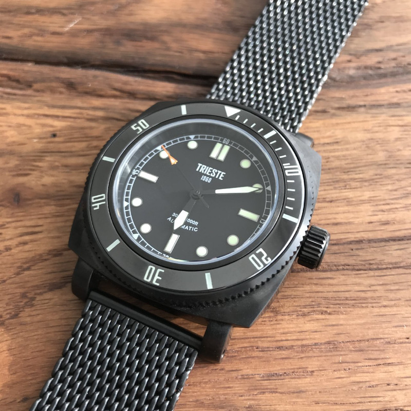 Trieste Deep Sea Matte Black Diver | WatchUSeek Watch Forums