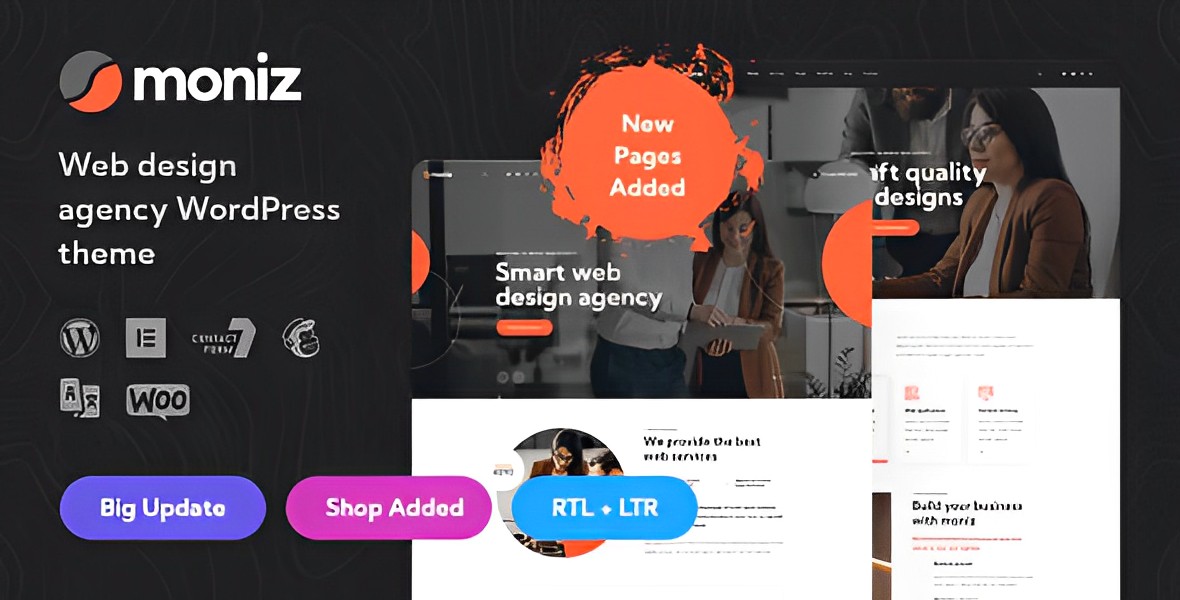 Moniz - Web Design Agency WordPress Theme – Bliter GPL