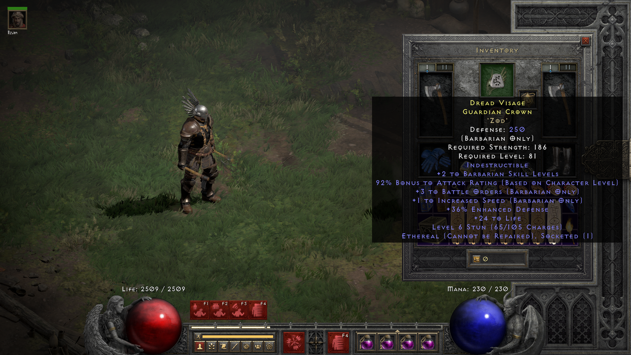 Ft:eth 2barb 3bo Vision White Arreat Style Helm - Topic - d2jsp