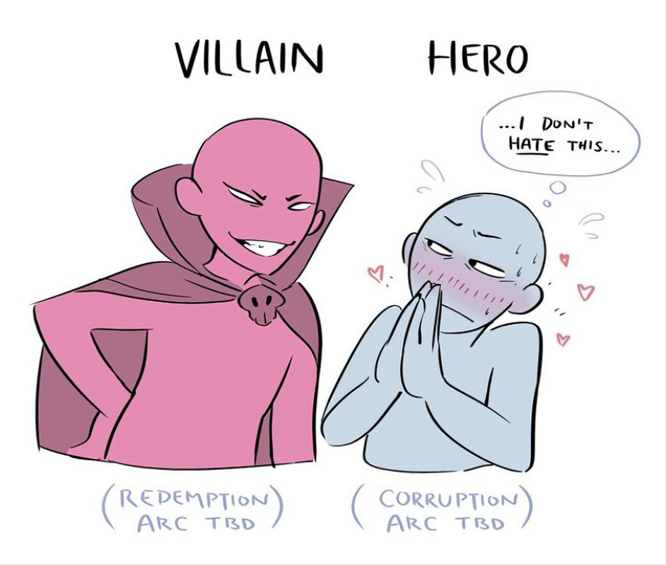 Villain x Hero Ship Dynamic 💜 — Postimages