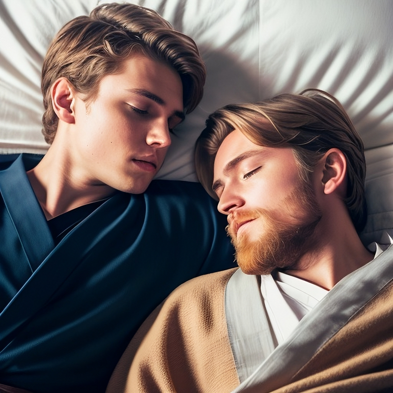 Obi-Wan and Anakin Asleep AI Art - Arrebol_Yufei - Star Wars - All ...