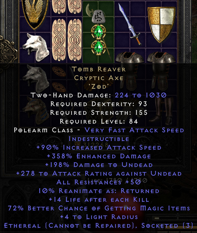 Insane 3os Eth Tomb Reaver Ft - Topic - d2jsp