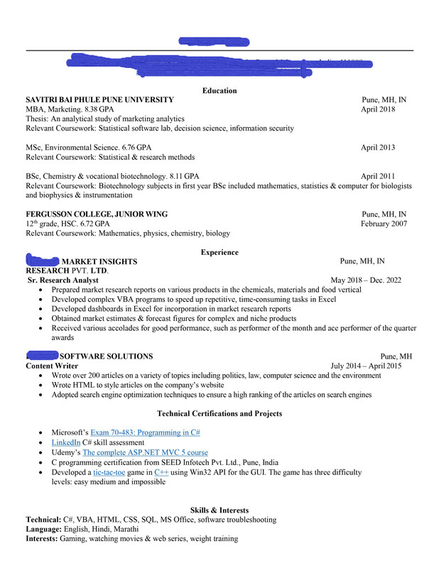 Resume — Postimages
