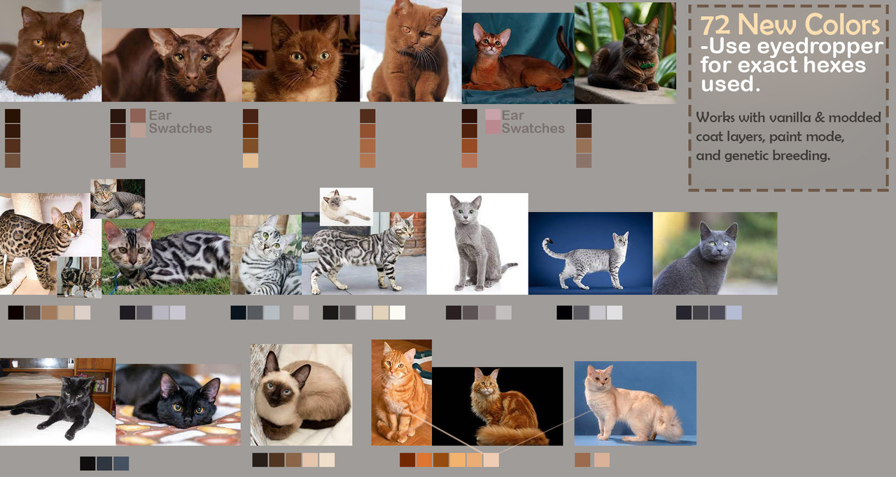 [PW] Expanded Cat Fur Colors - The Sims 4 Pets - CurseForge