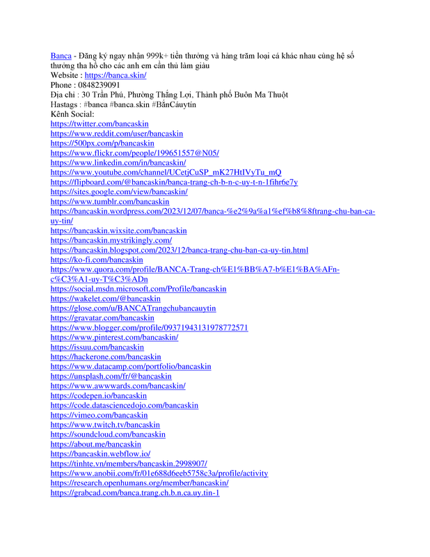 BANCA ⚡️ Trang chủ Bắn Cá uy tín — Postimages