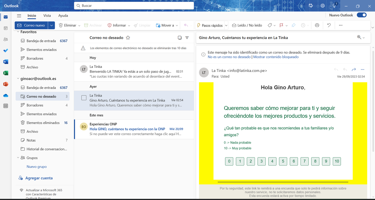 CORREO QUE ME ENVIARON CUANDO ME HABIA REGISTRADO — Postimages