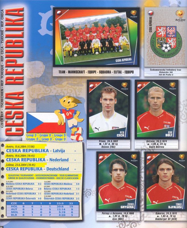 Album UEFA Euro 2004, Portugal Panini 42 — Postimages