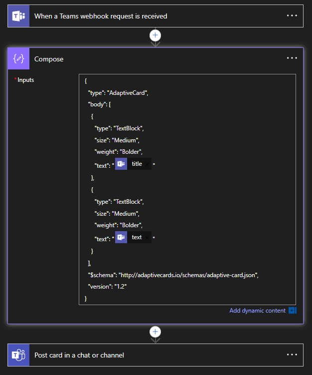 Converting Teams Webhooks to Power Automate Workflows - Microsoft Q&A