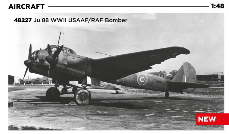 1/48 - Junkers Ju-88A by ICM - Ju-88A-1/-4/-8/-11/-14/Torp A-17, C-6/C-6b, P-1 & Mistel S1 ...