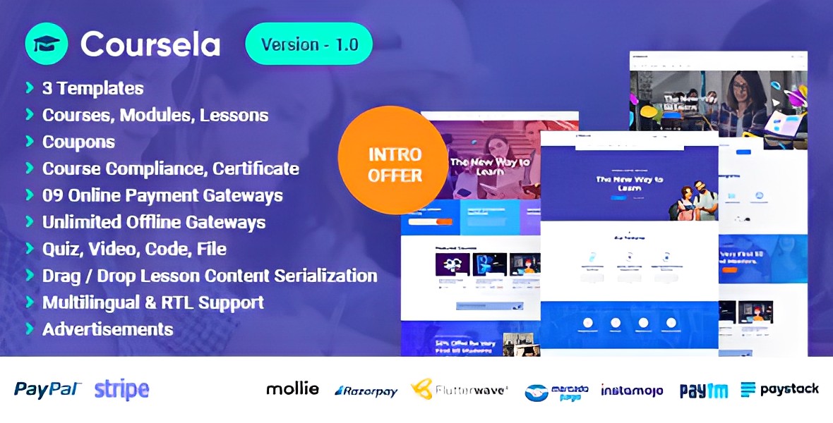 Coursela - Personal Course Selling Website PHP Script – Bliter GPL