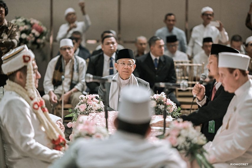 Maruf Amin Jadi Saksi Pernikahan Tsamara Amany, Beginilah Potret ...