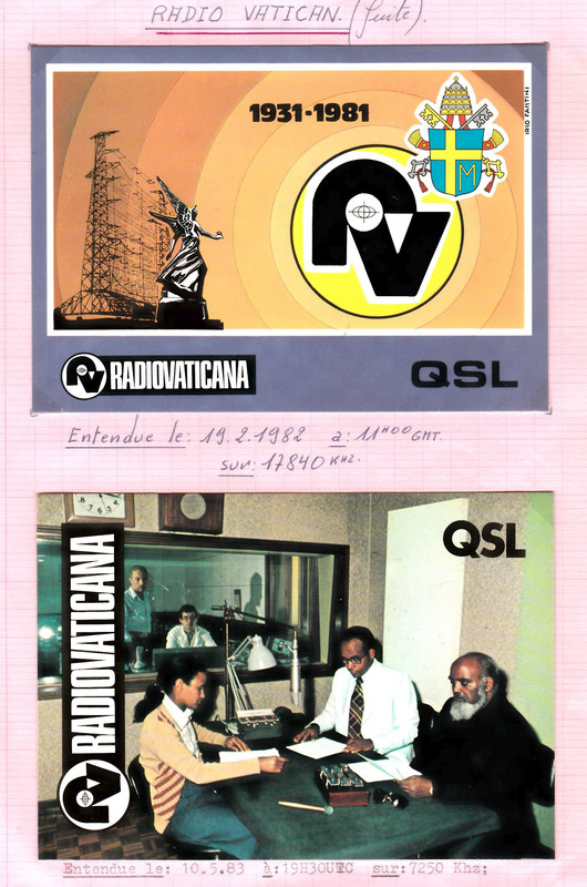 QSL R VATICAN 1982 83 — Postimages