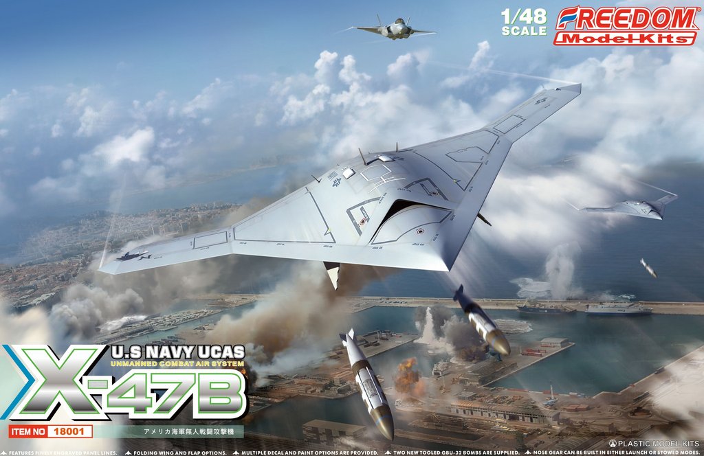 1/48 - Northrop Grumman X-47B Pegasus by Freedom Model Kits - released ...