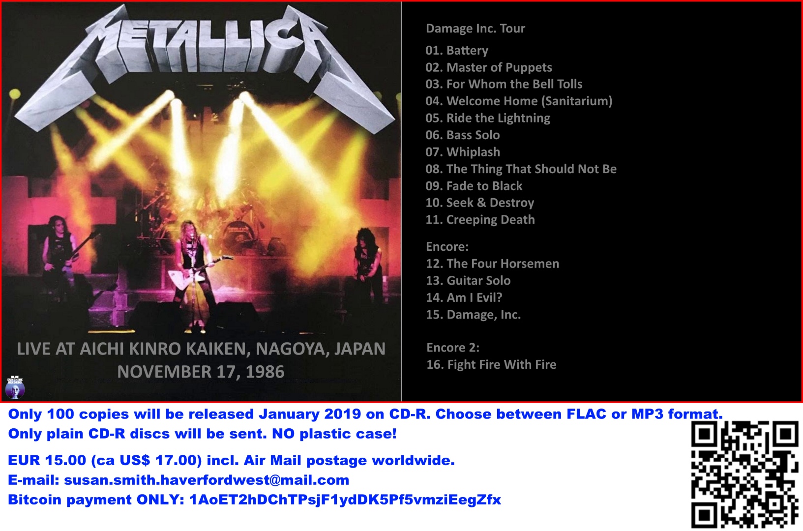 metallica nagoya japan 1986 — Postimages