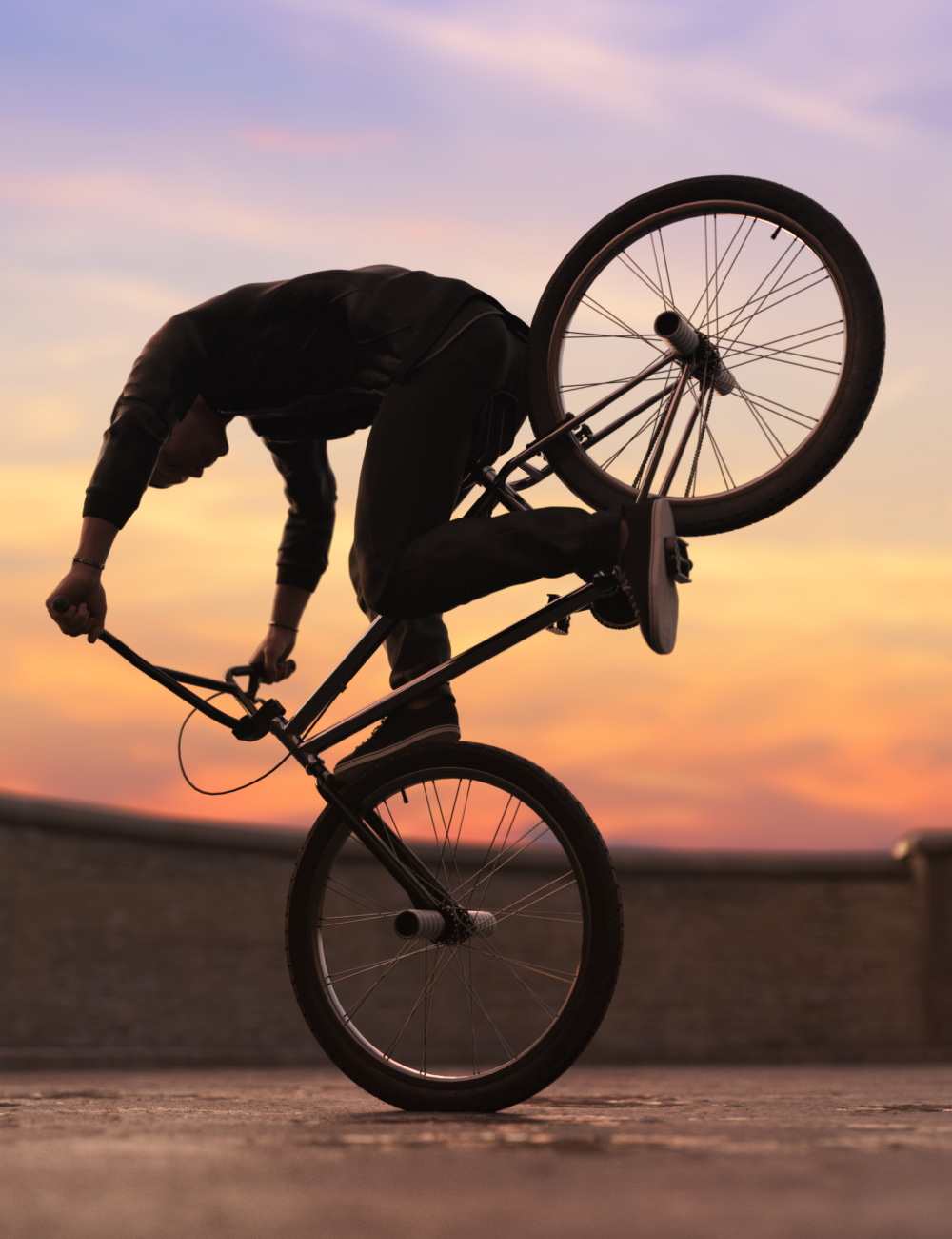 (FILLED) Customizable Freestyle Bike - Free Daz 3D Models