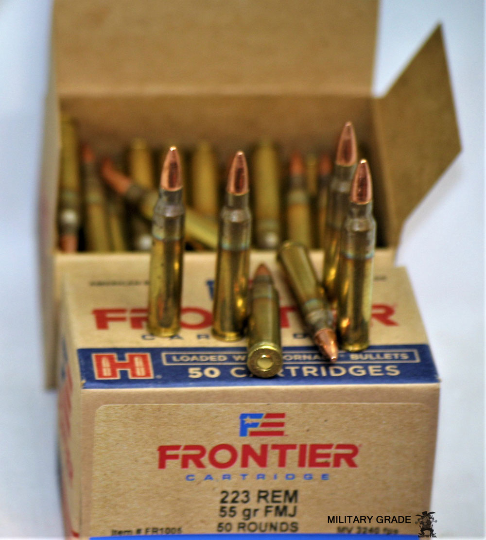 223 Hornady Frontier 55 Grain .223 MILITARY Grade FMJ 50 RDS - Rifle ...