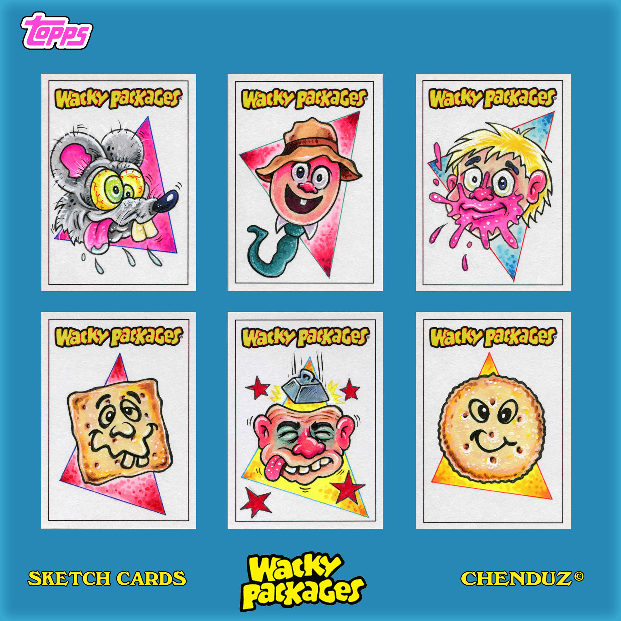 8 Wacky Packages 2023 sketch cards by Chenduz — Postimages