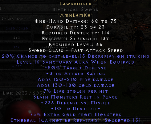 3os Eth Mythical Sword Ft - Topic - d2jsp