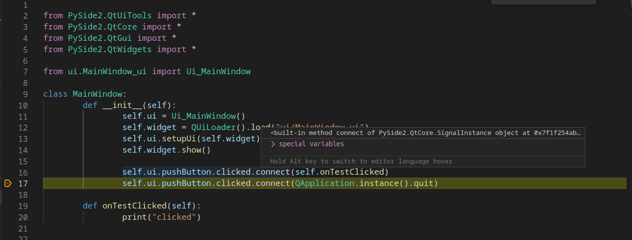 Python How To Properly Setup Vscode With Pyside Missing Suggestions Stack Overflow