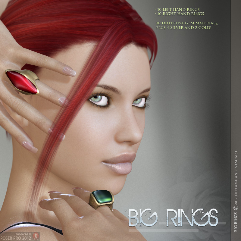 Big Rings 2025 - Free Daz 3D Models