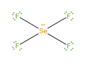 What is the Lewis structure and molecular geometry of SeF$_4 | Quizlet