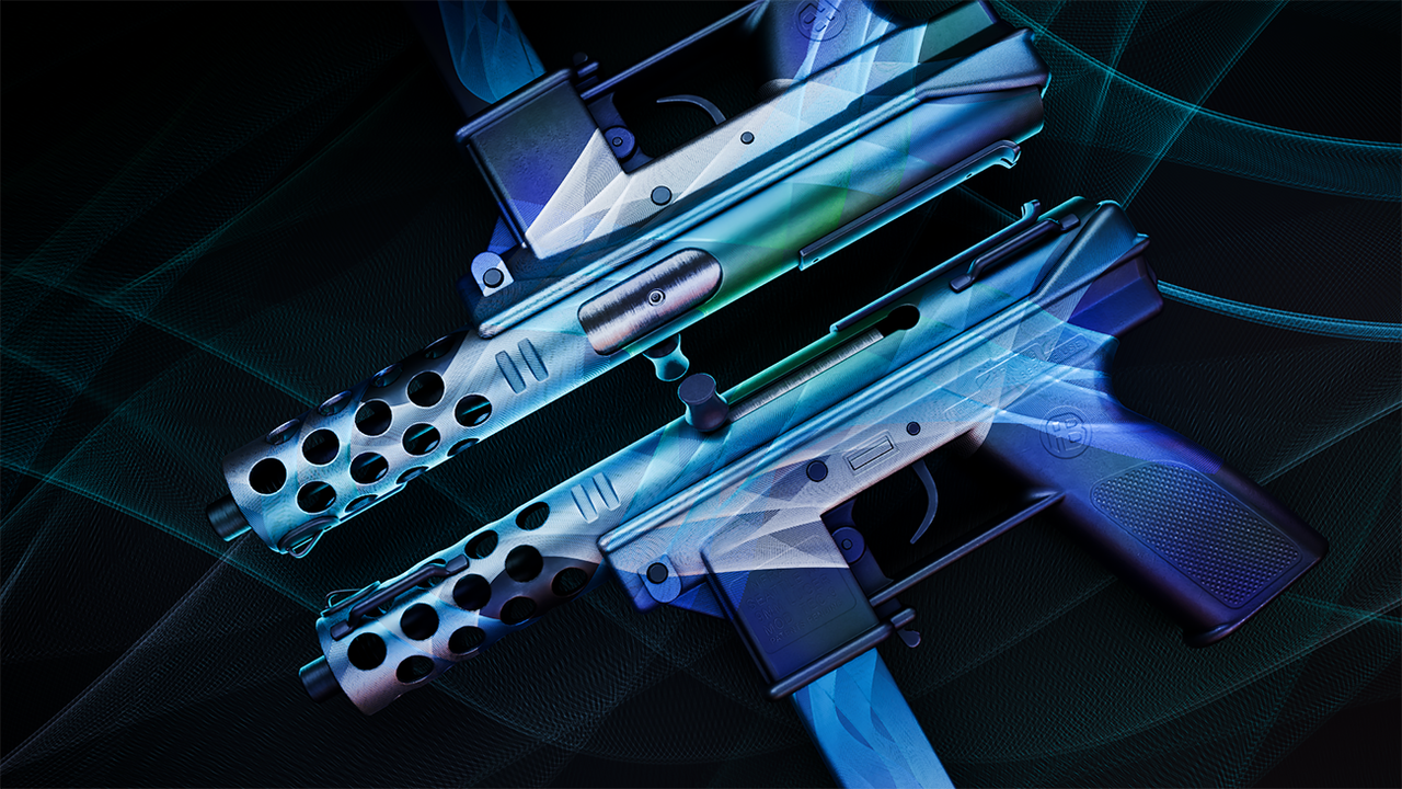 Steam Workshop::Tec-9 | Abstraction (Aquamarine)