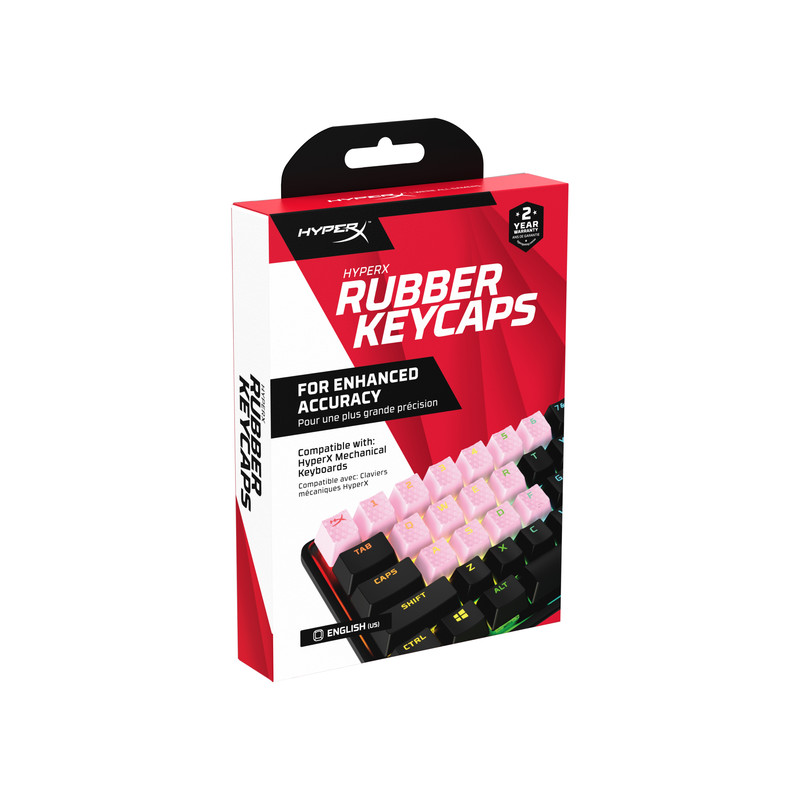 Hyper X Rubber Keycaps Pink US 6 packaging front — Postimages