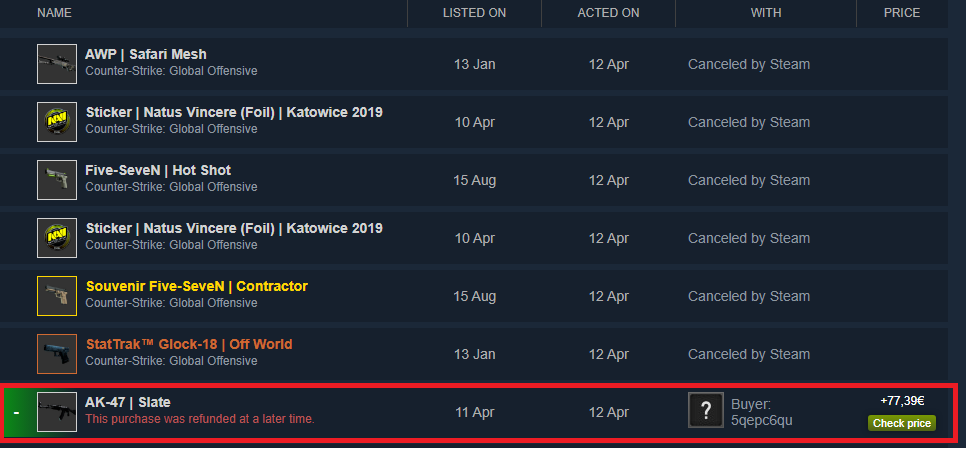 [D] Steam locked my account for selling 4x stickered skin for 70% ...