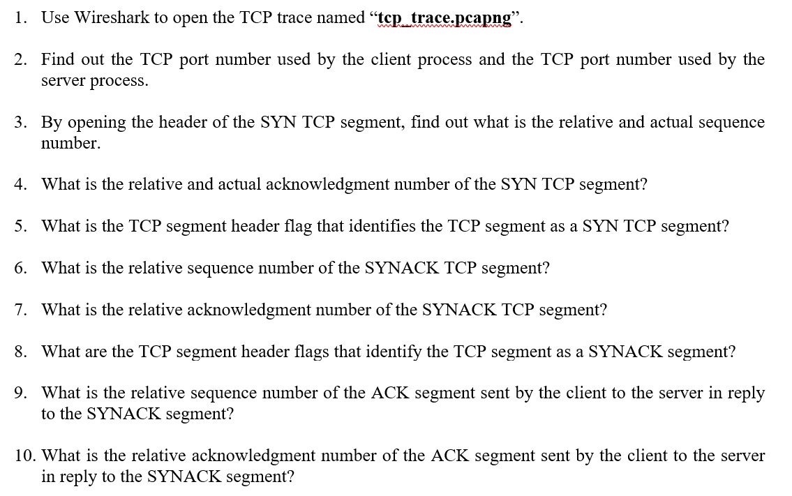 Solved Transport Layer – TCP and UDP Protocols Download | Chegg.com