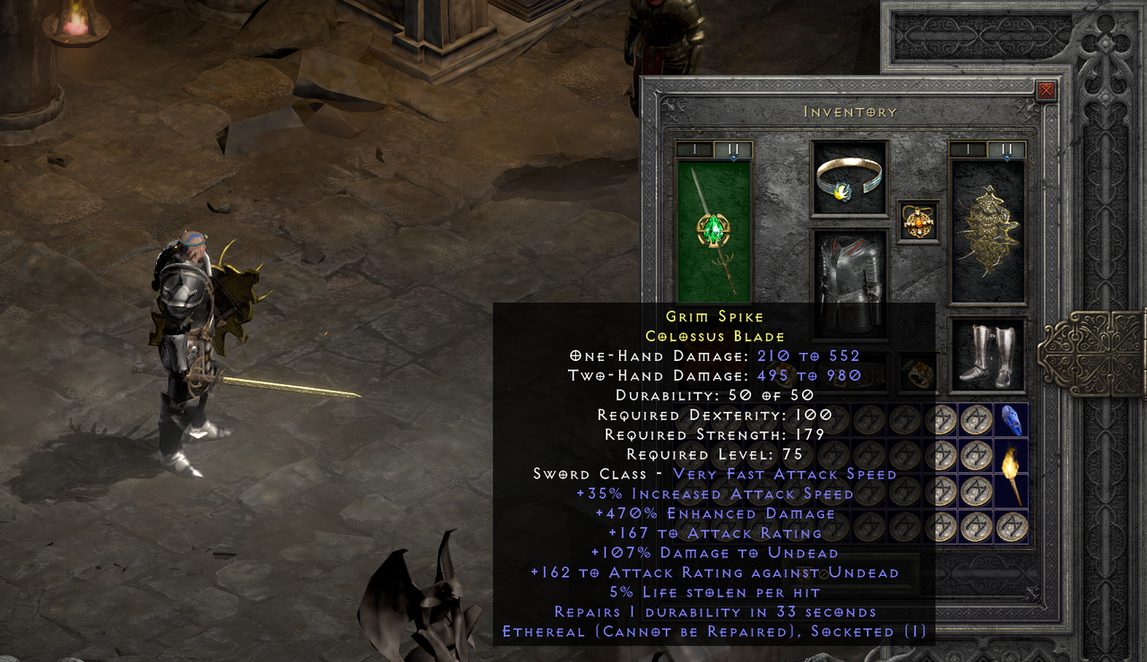 Eth Rep 470ed Cruel Colossus Blade - Topic - d2jsp