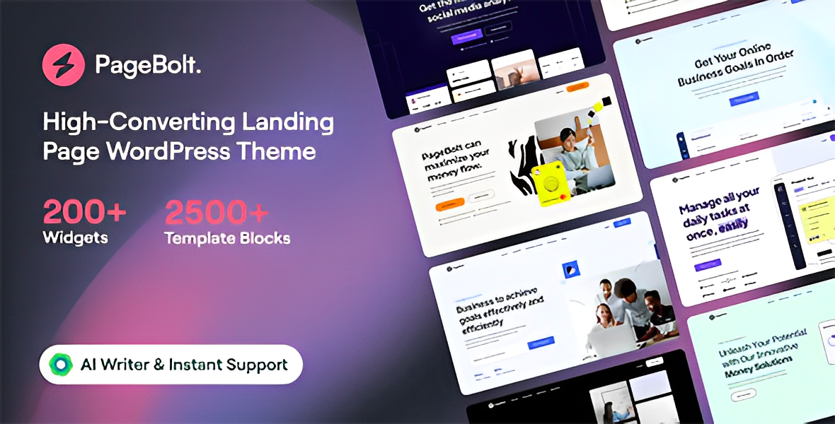 PageBolt – Landing Page WordPress Theme – Bliter GPL PageBolt – Landing Page WordPress Theme – Bliter GPL